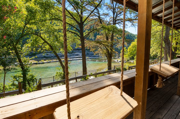 Best Riverfront Spot | River Road | Tubing Central - New Braunfels, TX