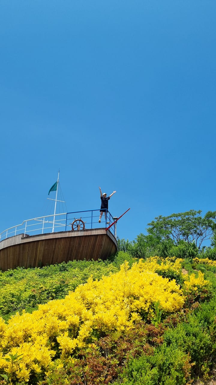 스테이나리 삼척항 삼척역 나릿골감성마을  20평 단독주택  넓은데크 시골집 전체사용 - Samcheok-si