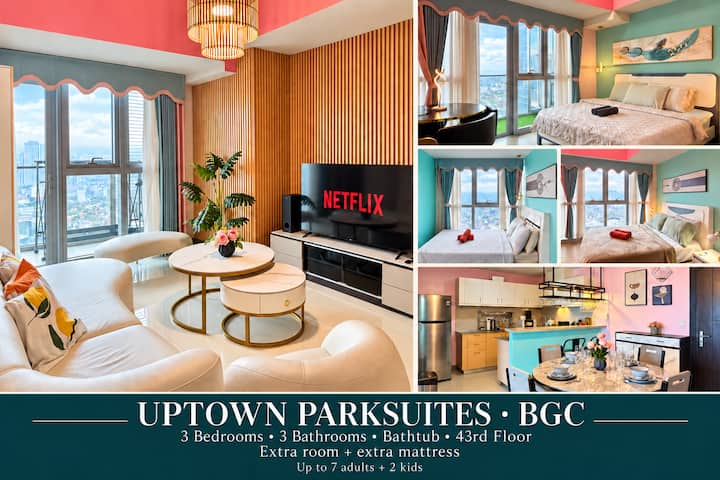 4br King Bed In Bgc Uptown W/ Balcony & Bathtub - Manila
