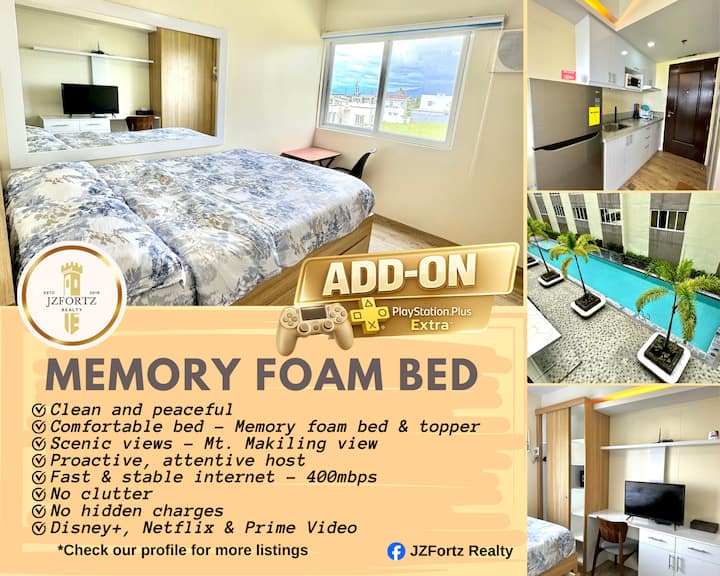 Comfy Sanctuary + Memory Foam+400mbps+netflix+disn - Silang