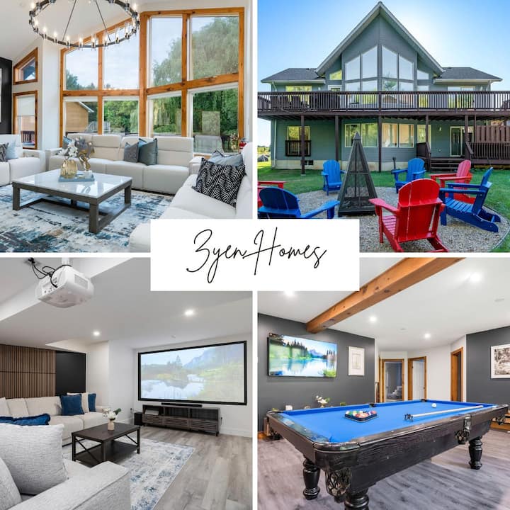 Large Chalet 3 King Bed, Sauna/hot Tubs, Projector - Collingwood