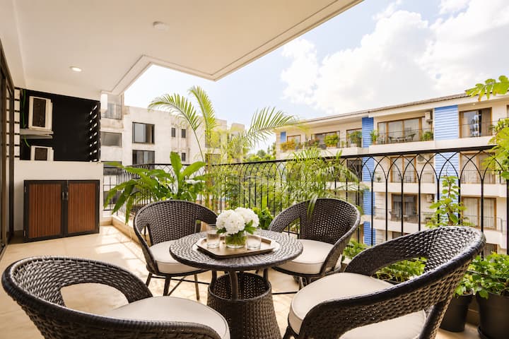 Faodail 9 | Appartement Lumineux D'une Chambre Cuisine Salon Sous Les Tropiques Près De Baga Beach - Goa