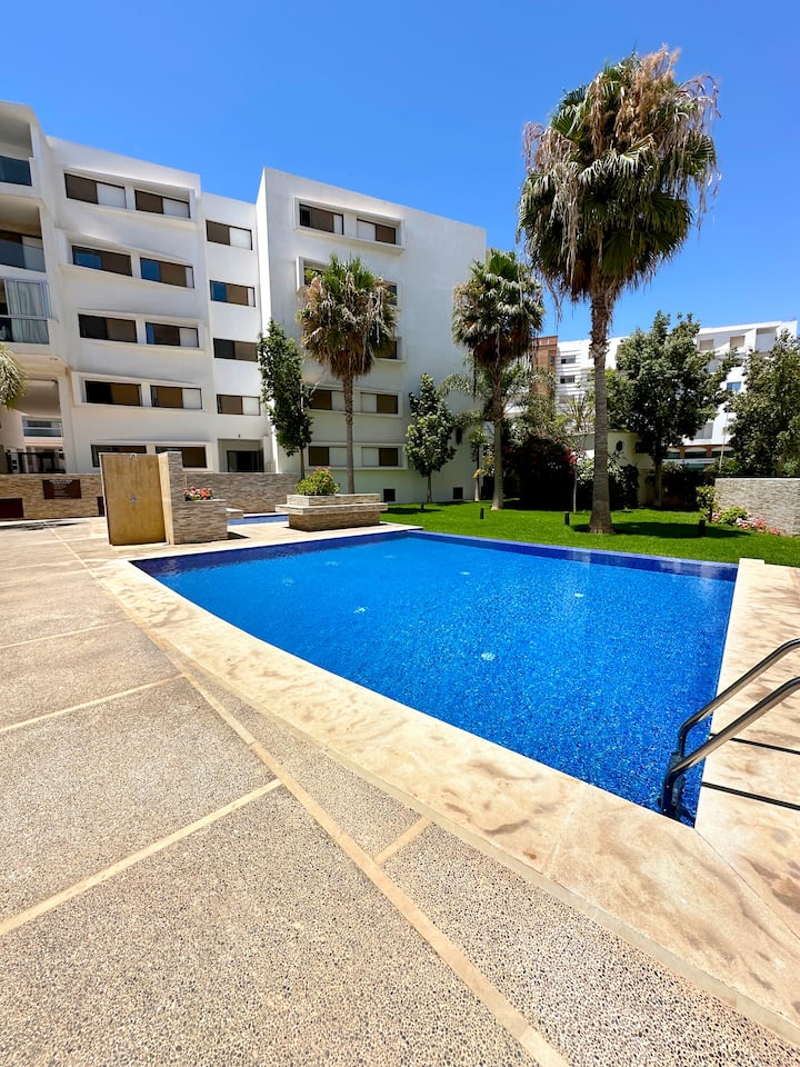 Agadir Bay Centre , Piscine Et Spacieux 5min Plage - Agadir