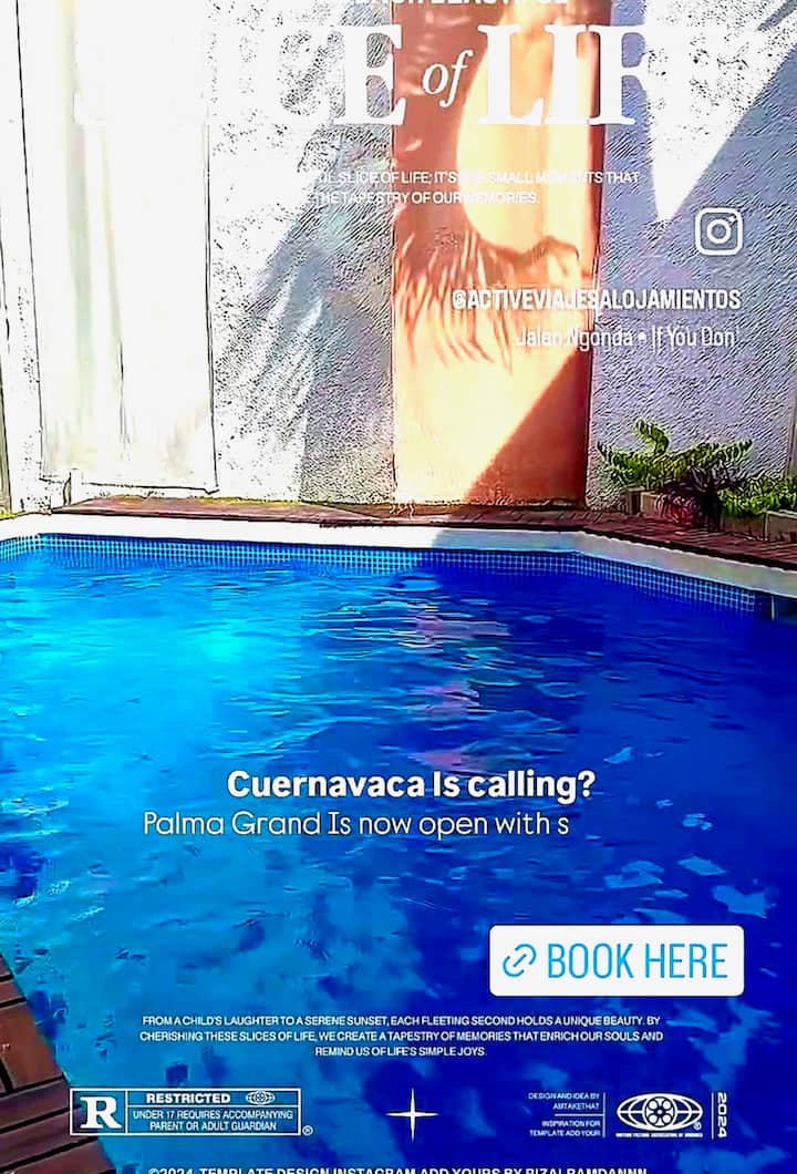 Palma Grand, Pool & Jacuzzi, 6 Guests - Cuernavaca
