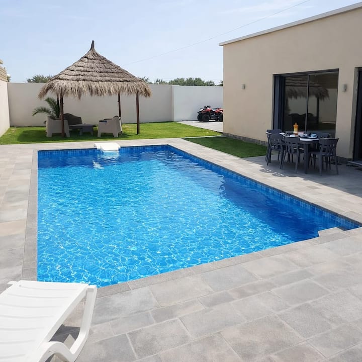 Villa Karima- Familiale &Piscine Sans Vis à Vis - Djerba