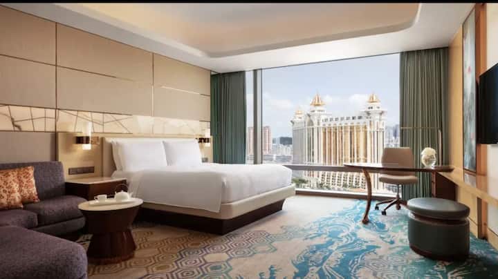 澳门万豪酒店，免费天浪淘园，官也街，水上乐园，亲子酒店 - Macao