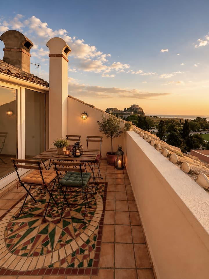 Ro 3fl Penthouse, Old Town Corfu - Corfu