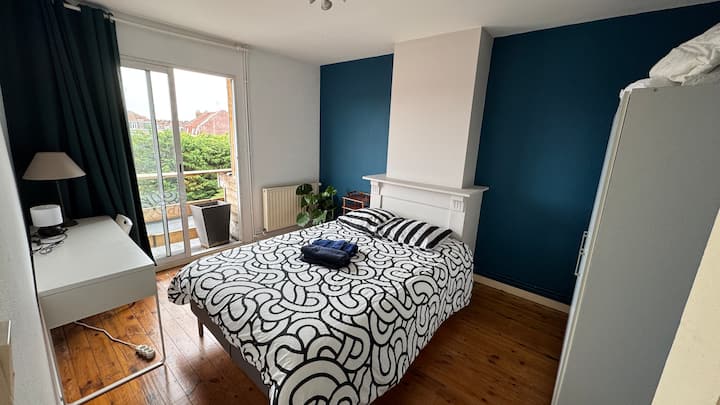 2️⃣ Chambre Meublée Proche Métro Lille - Lesquin