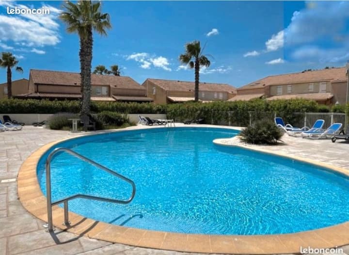 Maisonnette Climatisée Avec Piscine - Valras-Plage
