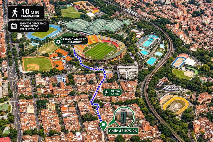 Spacious 3br Laureles Near Parks & Stadium - Medellín