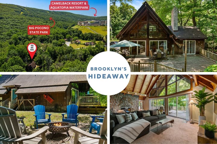 Private Creek Escape W/ Firepit·bbq·foosball·darts - Tannersville, PA