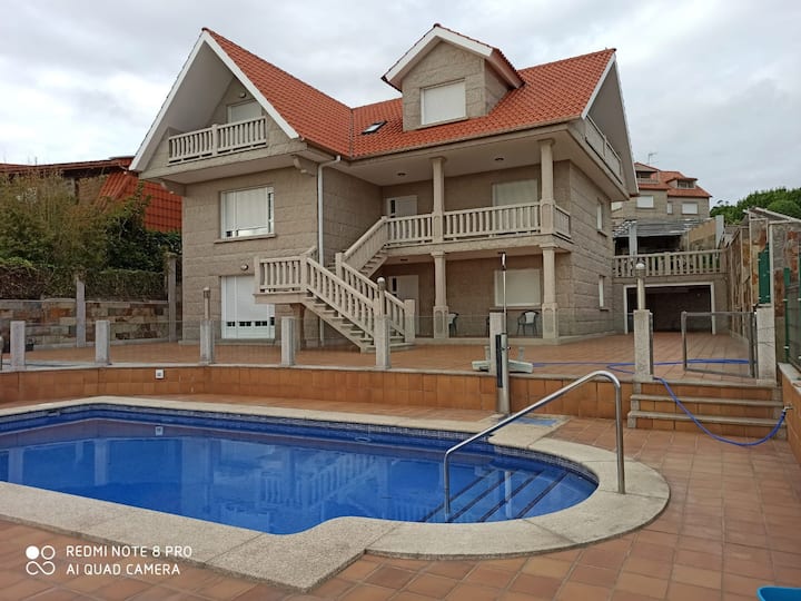 Apartamento T2 Terraza Con Vistas Al Mar Y Piscina - Portonovo