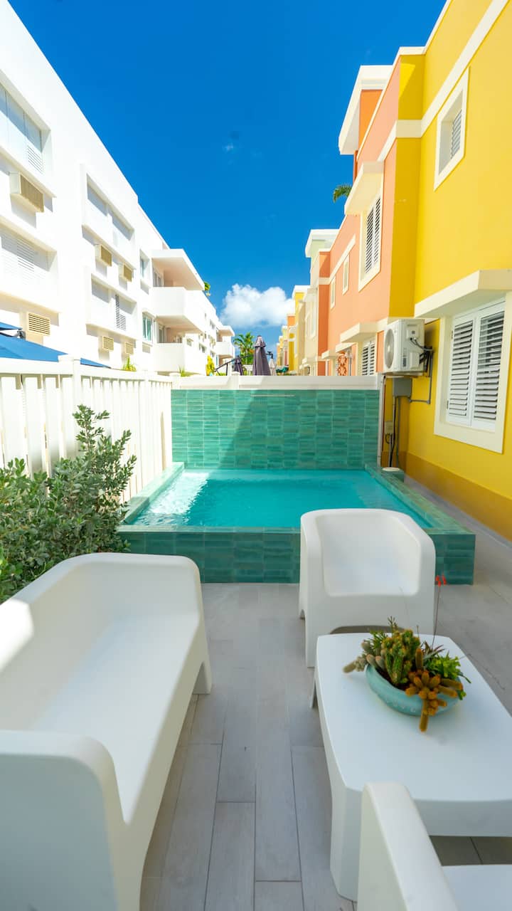 Olas Bluetique By The Beach Townhouse In Fajardo - Fajardo
