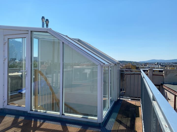 Crazy 360° View Over The Roofs Of Vienna - Viena