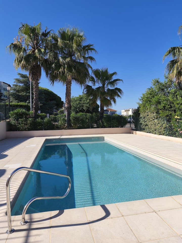 Charmant Appt. 2 Pièces/piscine/parking/plage/clim - Antibes