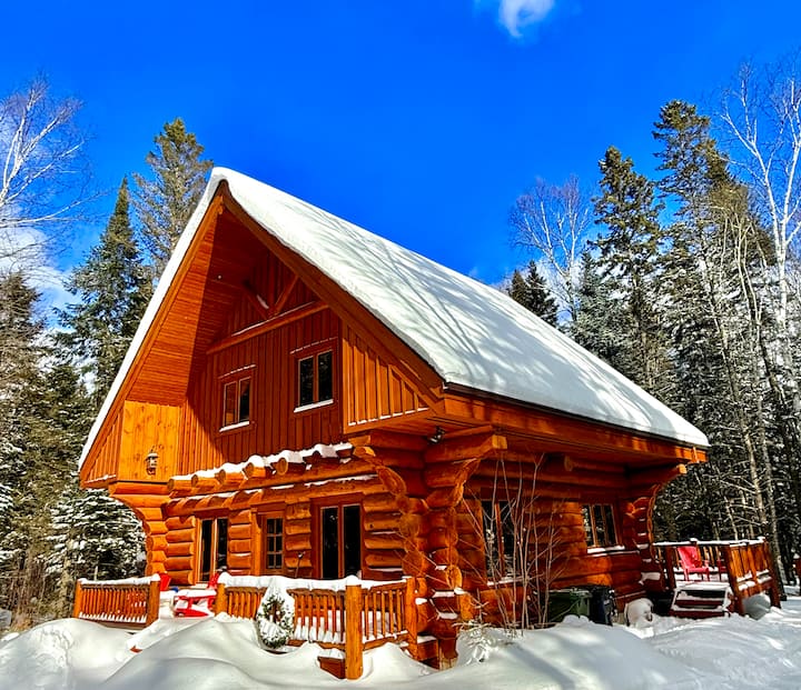 Log  Cabin/mont Blanc-tremblant /Spa-bbq /Ski-golf - Mont-Tremblant
