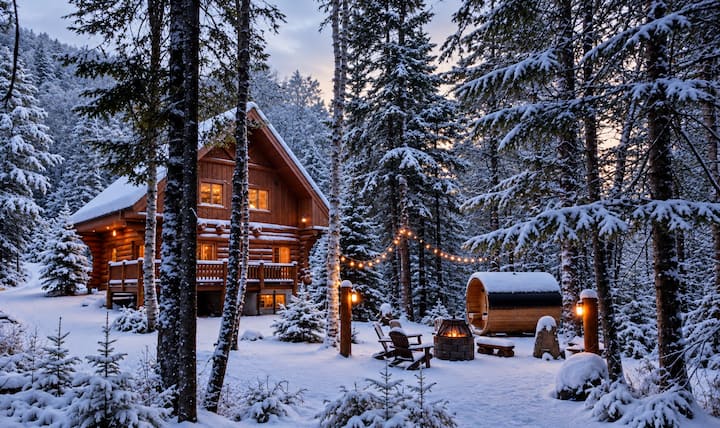 Log Cabin/mont Blanc-tremblant /Sauna-spa-bbq - Mont-Tremblant