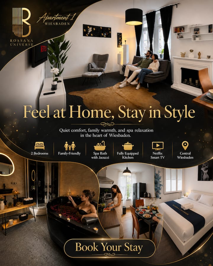 Appartement Luxe Jacuzzi Centre Wiesbaden - Wiesbaden