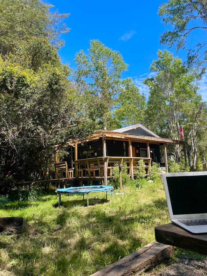 Cabaña Tinaja Privada En Bosque Y Acceso Al Río - Araucanía