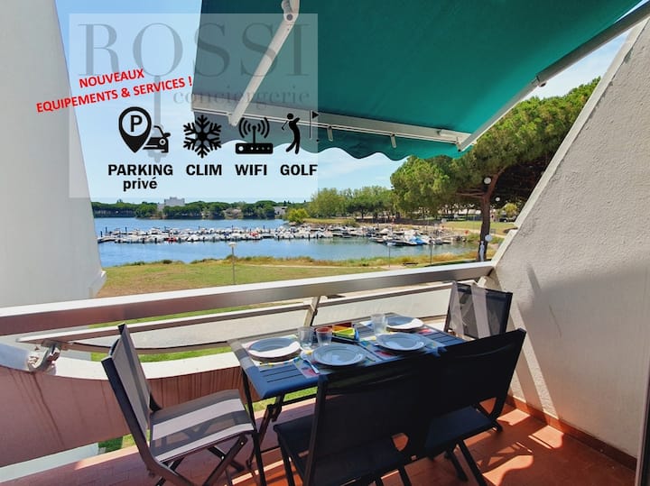 Au Bord Du Lac & Golf Avec Parking Privé Clim Wifi - La Grande-Motte