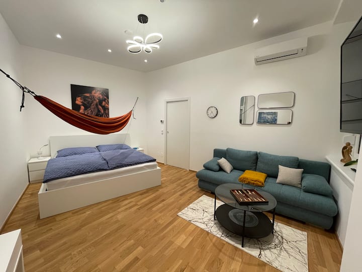 Studio Near Prater With Hammock Ac & Keyless - Viena