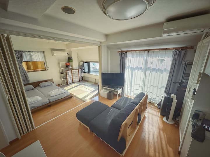 Sale 新宿まで3駅10分、最寄駅徒歩1分、ファミリースイート　エレベーター有り4f 貸切利用 - Tokyo