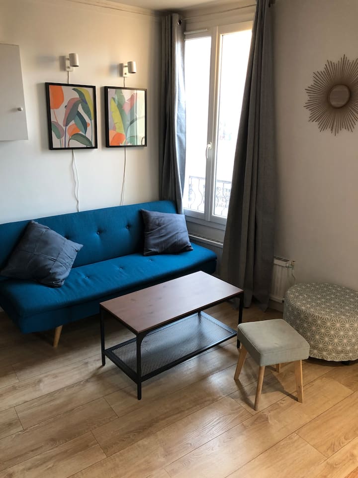 Cosy Studio Proche Métro & Paris - New ! - 2pax - Brochant - Paris