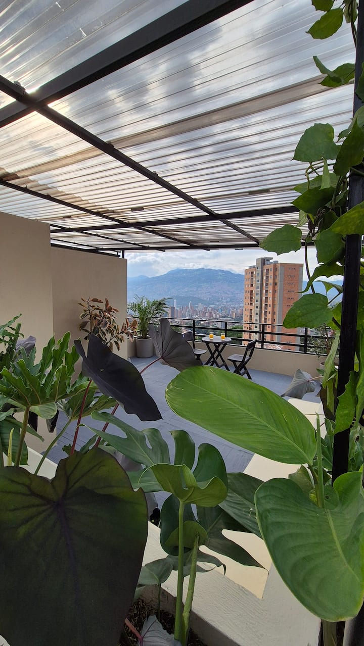 Apartamento Moderno Con Rooftop Y Vista A Medellín - 메데인