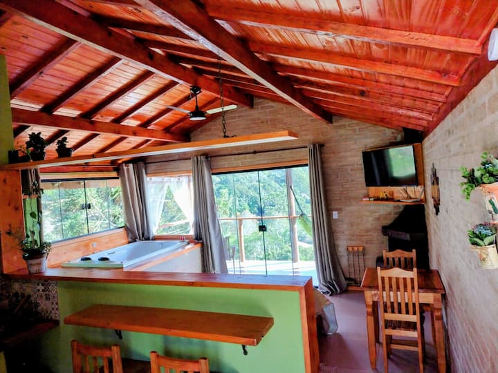 Chalé2 Conforto Com Hidro/cromo E Ar Condicionado - Santo Antônio do Pinhal