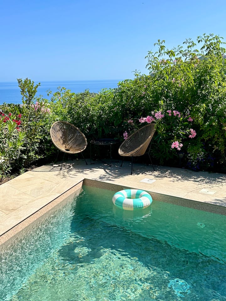 Maison Traditionnelle, Piscine, Fabuleuse Vue Mer - L'Île-Rousse