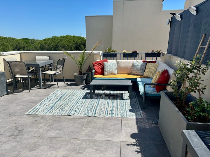 Appartement Roof Top à Proximité Plage - Port Camargue
