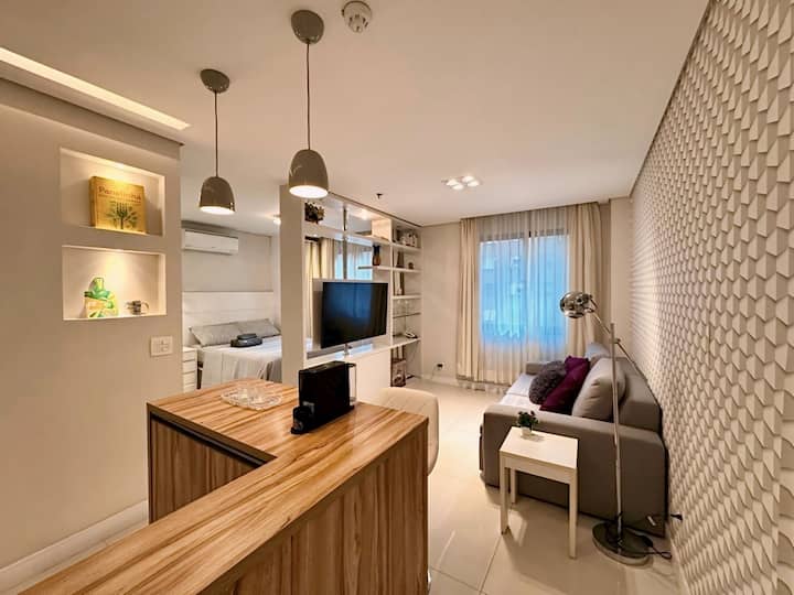 Flat Moema Perto Ibira Park, Aero Cgn,shop E Metrô - Sao Paulo