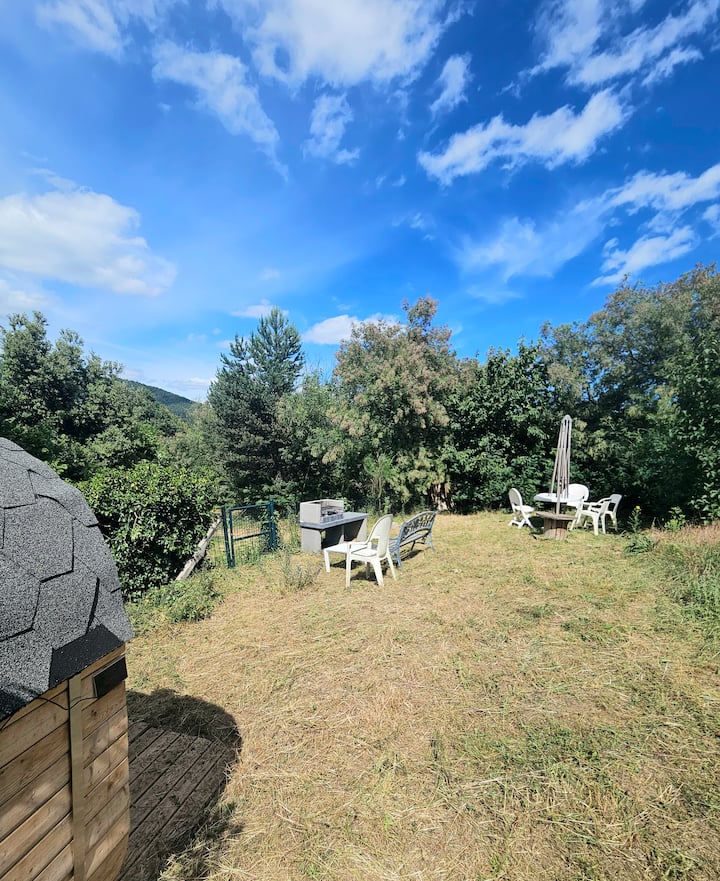 Maisonnette Cévenole, Sauna, Jardin, Barbecue - Villefort