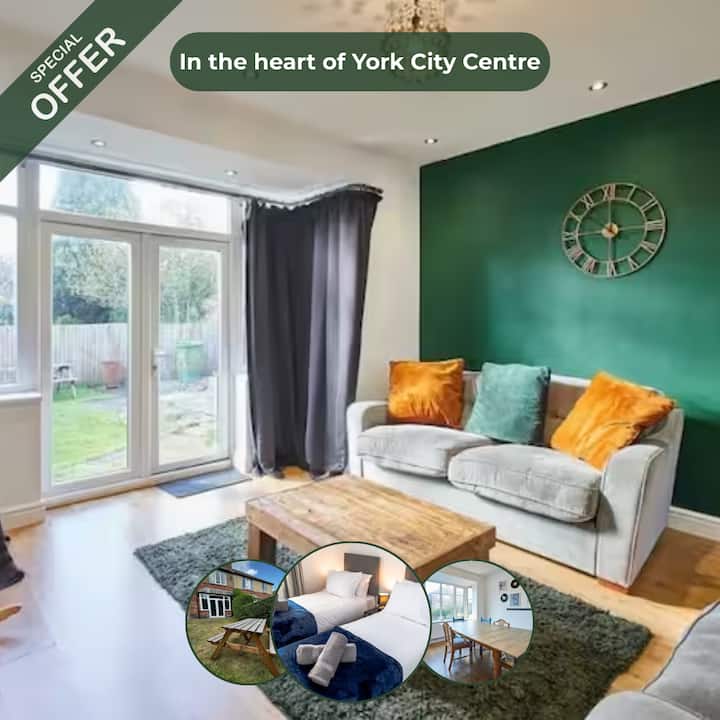 3br/york/sleeps 6/en-suite/free Parking/pool Table - York