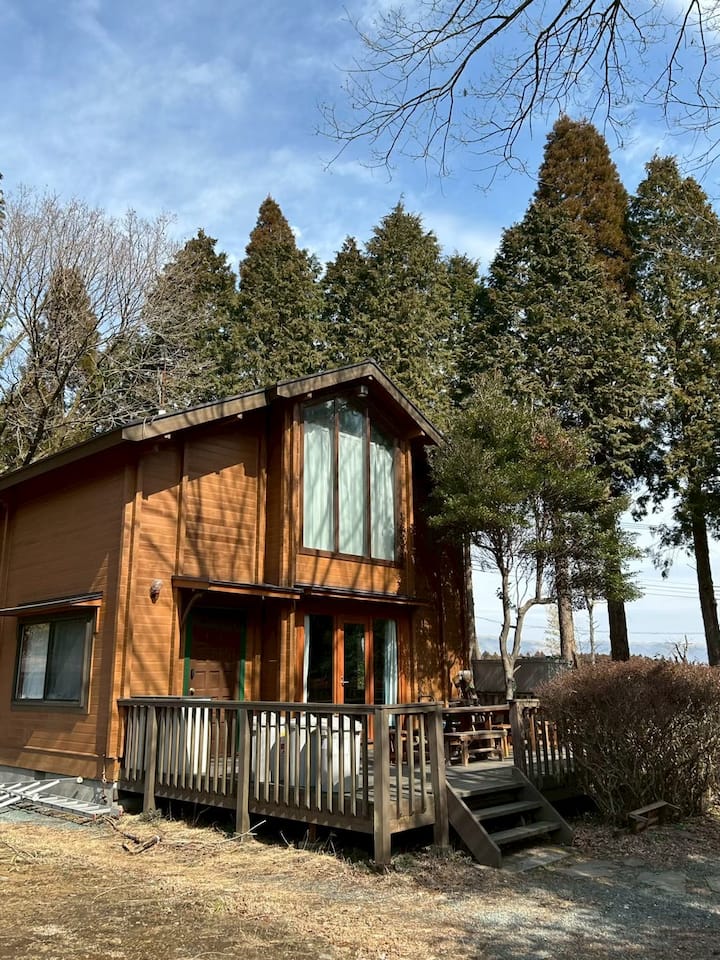 Forest Aso Otohime: A Lodge For Rent With A Wood-burning Stove, Nestled In The Aso Forest [Capacity: 9 People] - Kurokawa