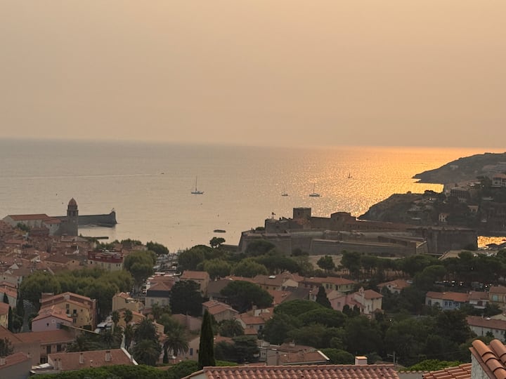 Vue 360° Sur La Baie De Collioure - Villa Karma - Collioure