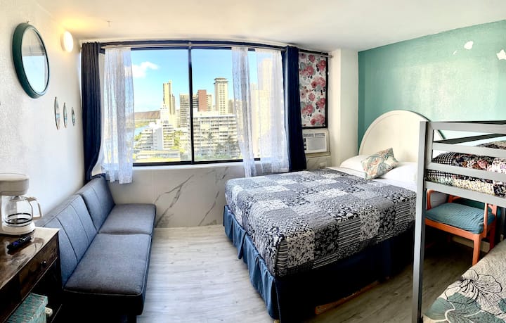 Familyroomstepsfromwaikiki Beach7person - Honolulu
