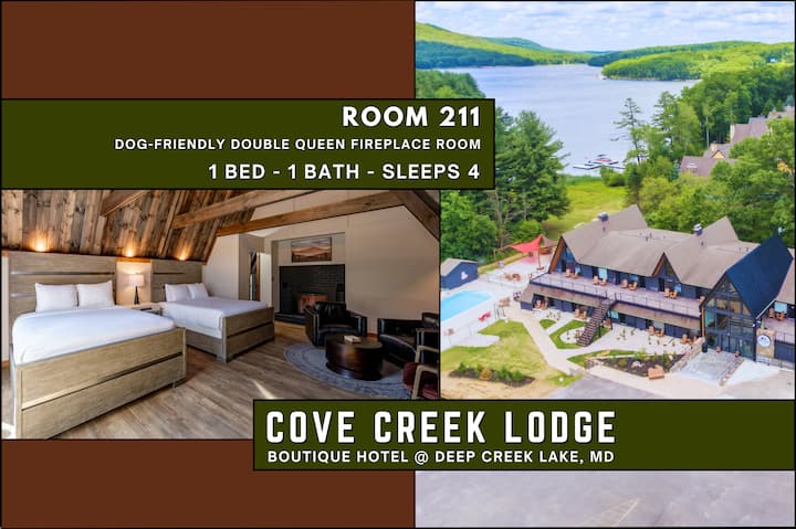 Cove Creek Lodge: 211 Dog Friendly 2-queen+firep. - 오클랜드