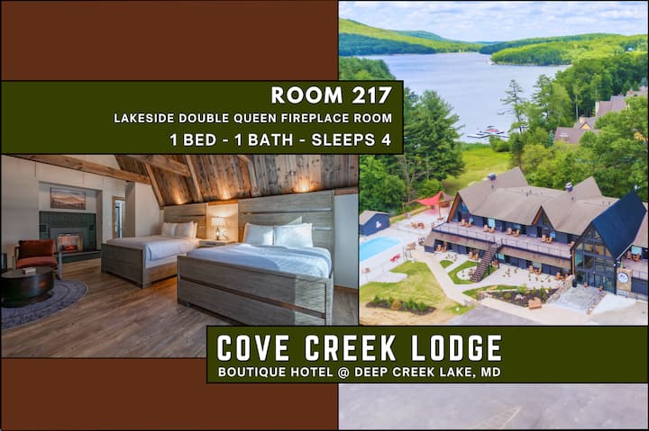 Cove Creek Lodge: 217 Lakeside 2-queen W/fireplace - 오클랜드
