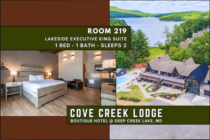 Cove Creek Lodge: 219 Lakeside Executive King - 오클랜드