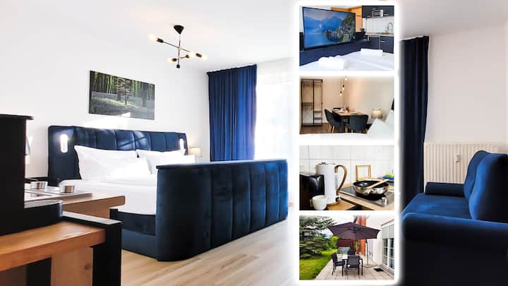 Komm - Terrasse- Parkplatz- Küche- Boxspringbett - Jena