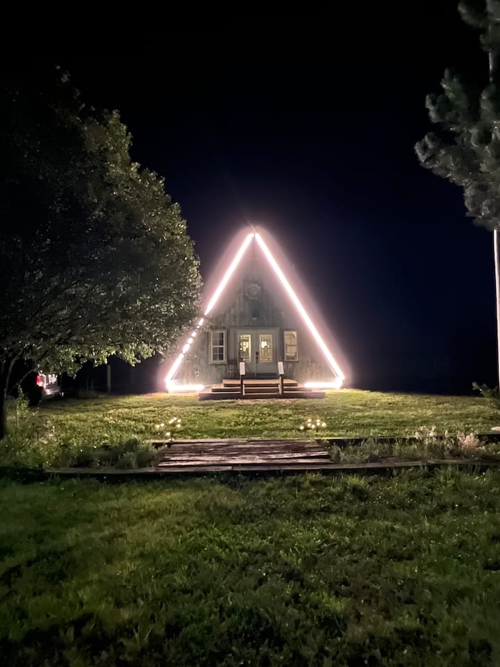 A-frame Retreat - Stargazing Platfrm - Ev Firepit - Kansas