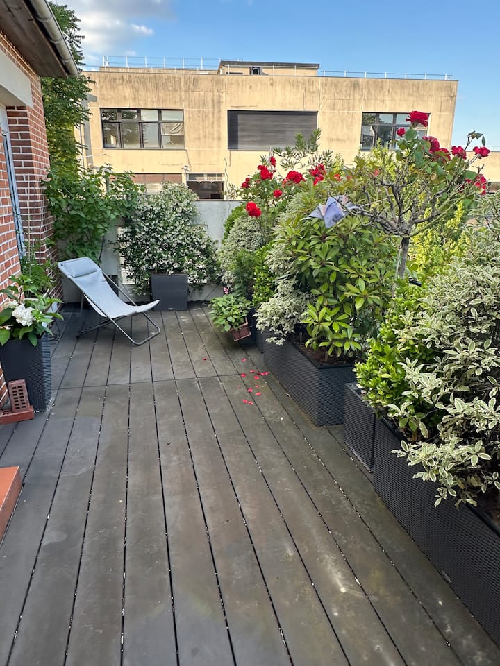Chambre Confortable Sur Terrasse Et Bien Située - Montrouge
