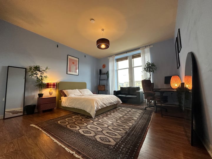 Spacious Double Room With Free Parking - Glasgow