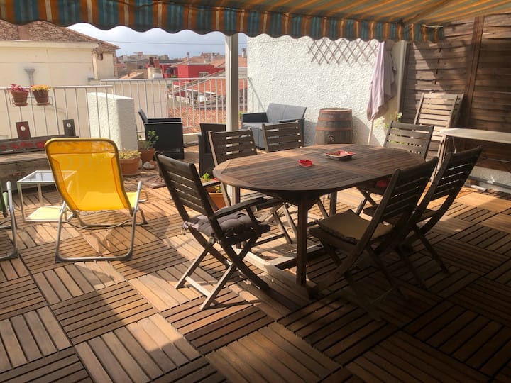 Appart 3 Chambres + Terrasse - Sète