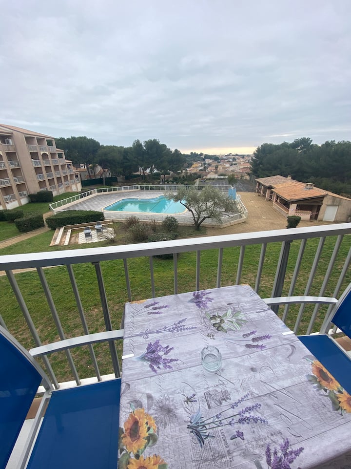 Le Carpe Diem T2 Rénové Piscine Parking, Clim - Balaruc-les-Bains