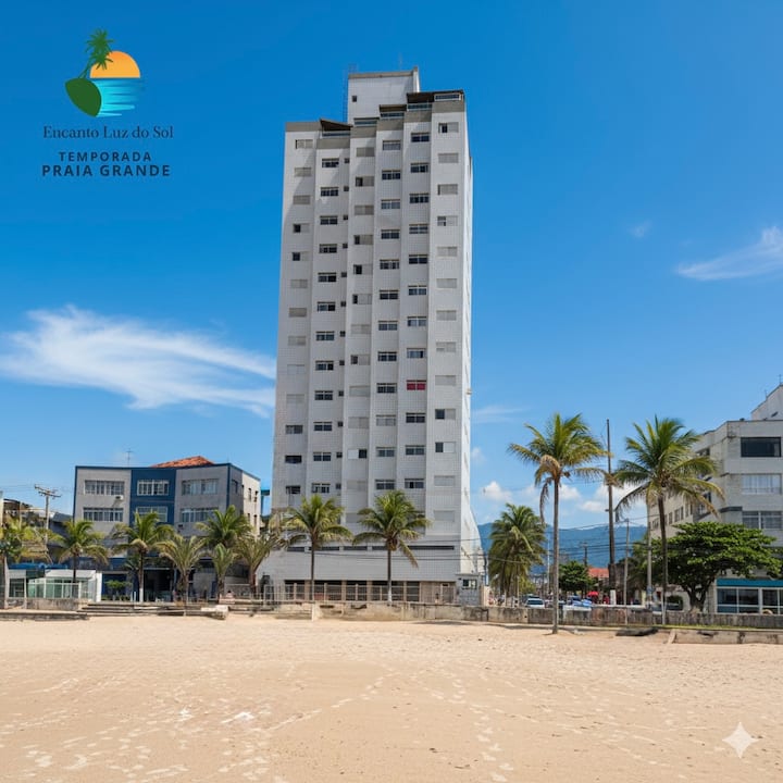 Encanto Luz Do Sol: Refúgio Tranquilo Frente Mar - Praia Grande