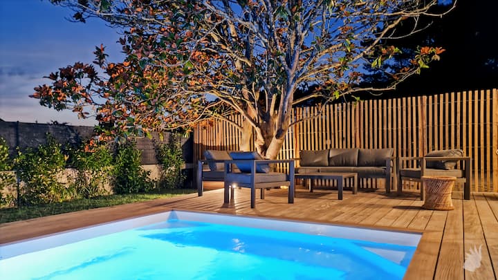 Villa Calme, Spa, Piscine Chauffée, Boulodrome - Bassin d’Arcachon