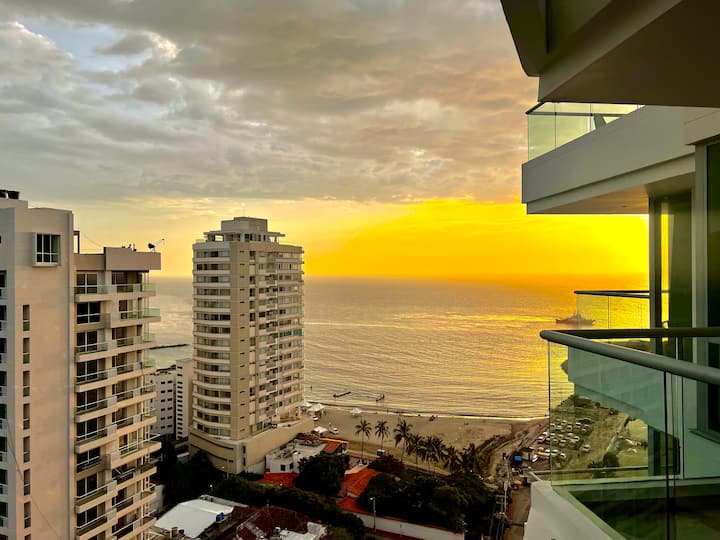 Lindo Apartamento! Gran Ubicación Con Vista Al Mar - Santa Marta, Colombia
