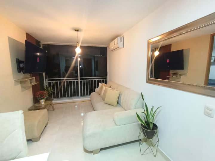 Apartamento Con Estilo Y Confort, 2 Hab. Con Aire - Barranquilla